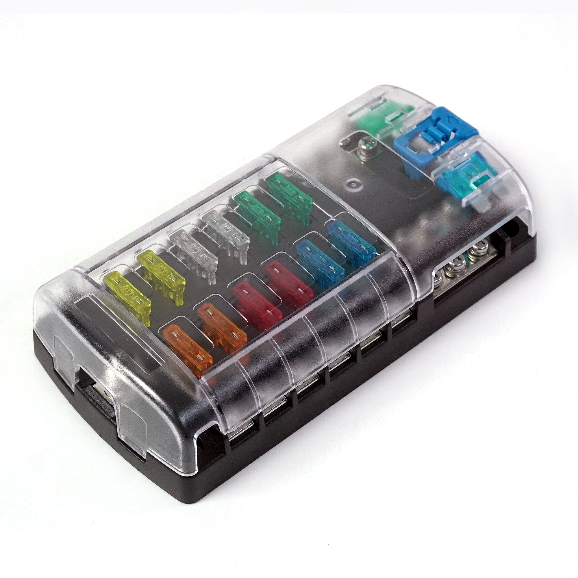 Shervey 12-Way Low-Current Fuse Block W/Neg – Shervey Power Products ...